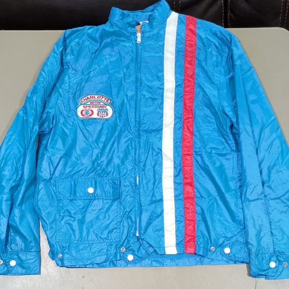 Jackets & Coats | Vintage Blue Charlotte Speedway Mens Jacket | Poshmark